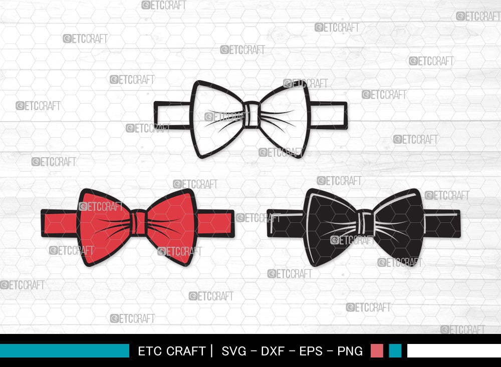Tie Clipart SVG, Necktie Svg, Tuxedo Tie Svg, Men's Neckties Svg, Neck ...