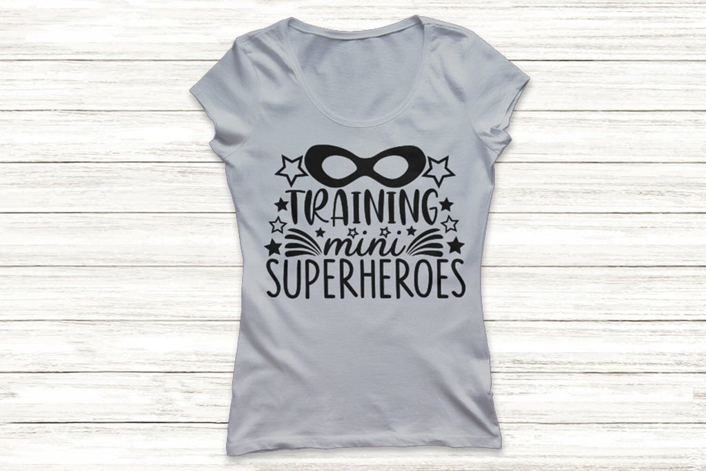 Training Mini Superheroes| Teacher Life SVG Cutting Files. - So Fontsy