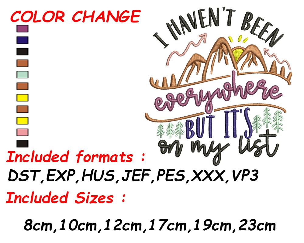 Travel Design, Travel Embroidery, Adventure Embroidery, Vacation Desig ...