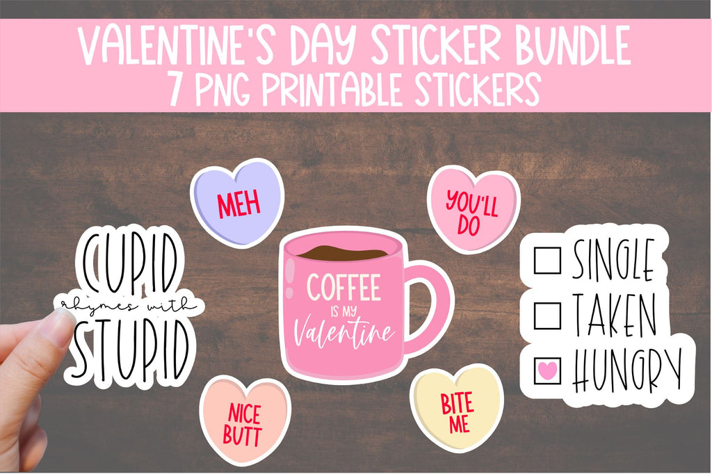 Valentine Sticker Bundle - So Fontsy