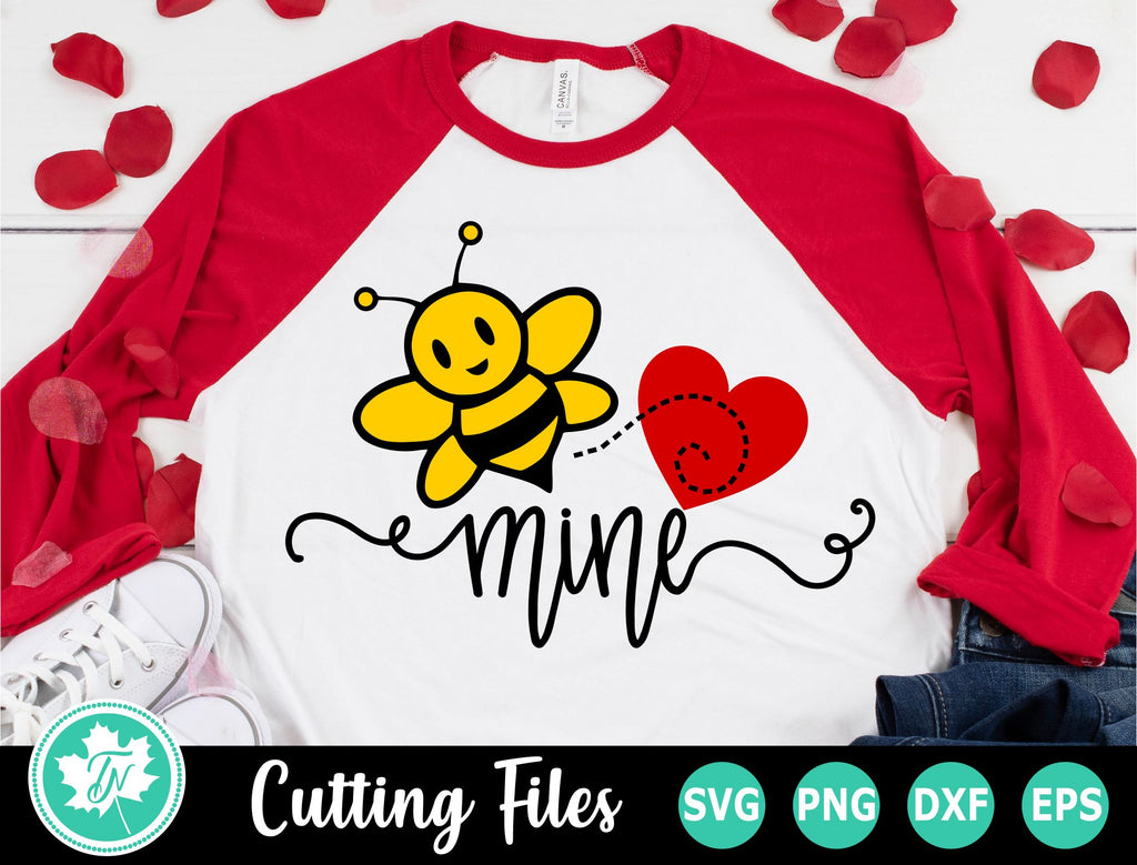 Valentine SVG | Valentines Day SVG | Bee Mine - So Fontsy