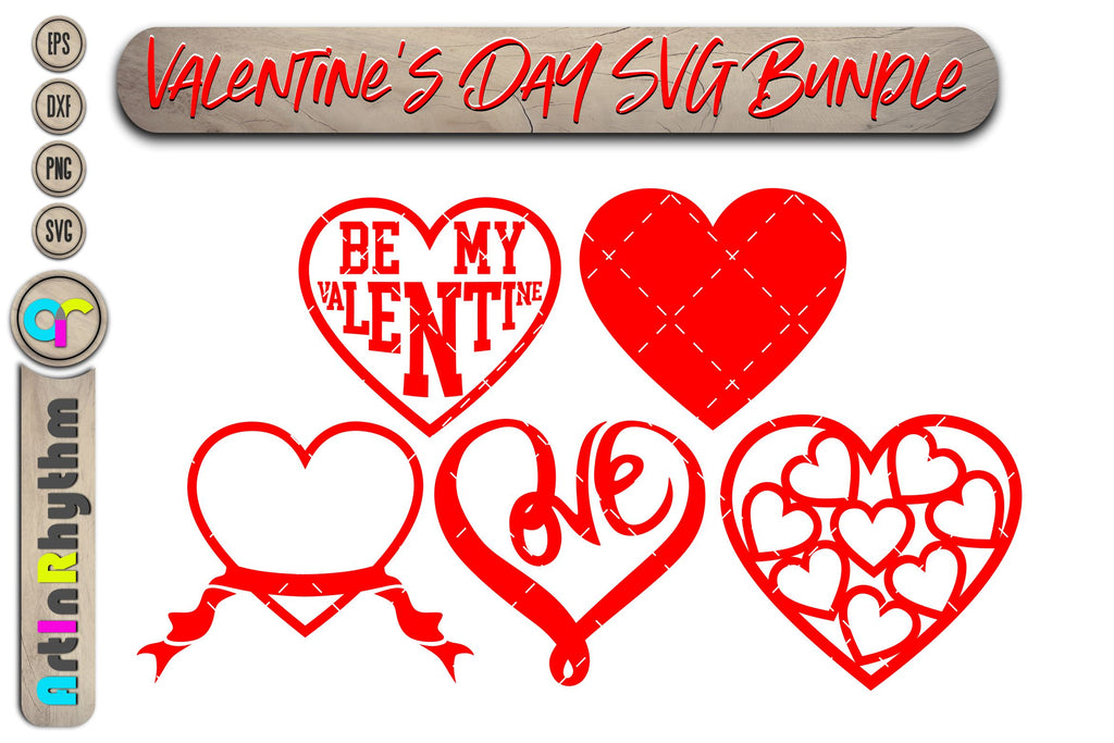 Valentines Heart svg bundle, Love svg - So Fontsy