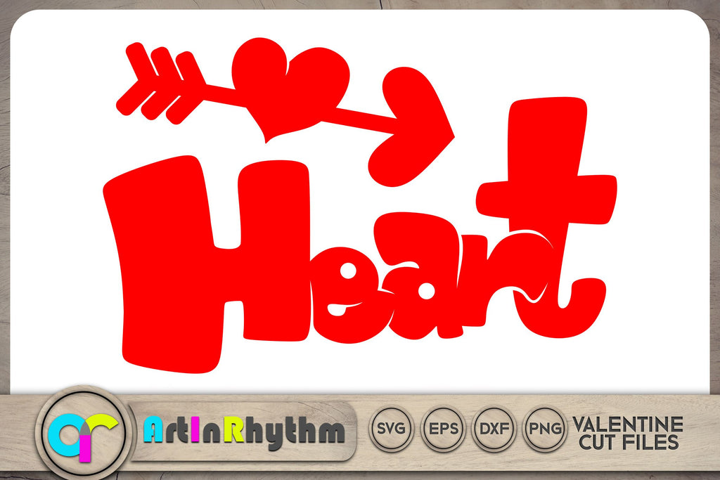 Valentines heart SVG - So Fontsy