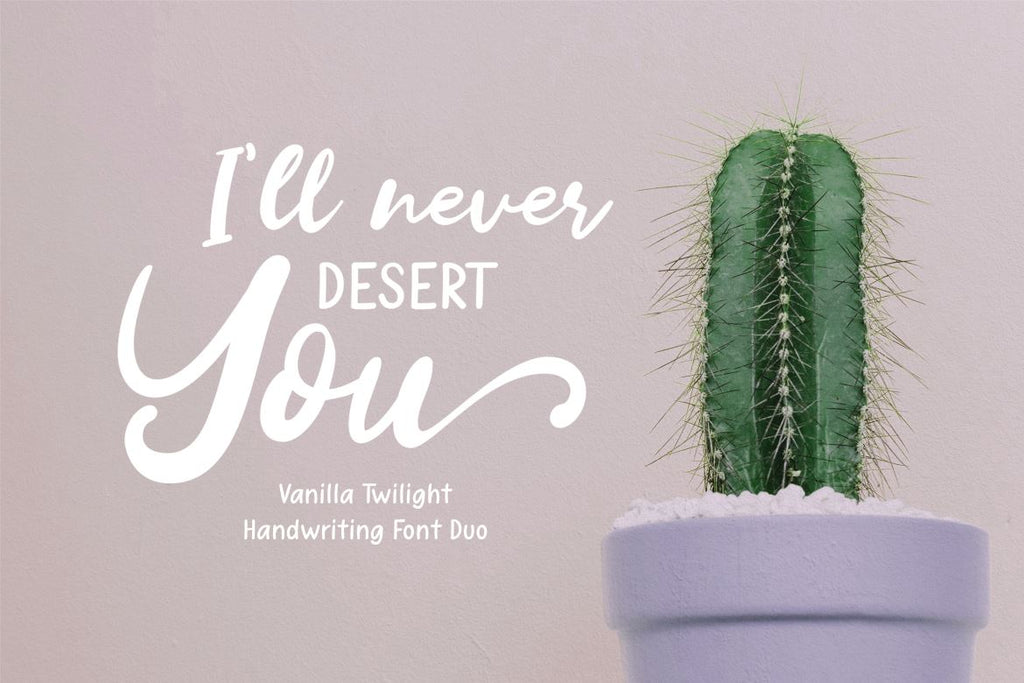Vanilla Twilight // Handwritten Font Duo - So Fontsy