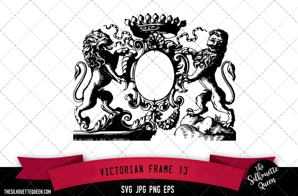 Victorian Frame (13) SVG -Vector Art Commercial & Personal Use- Cricut ...