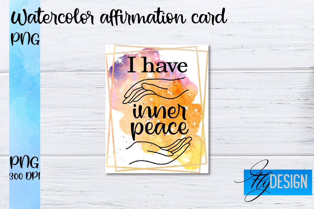 Watercolor Affirmation Cards PNG | Positive Affirmation PNG - So Fontsy