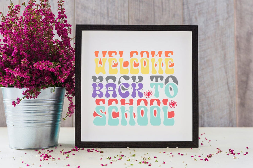 Welcome Back To School Retro SVG - So Fontsy