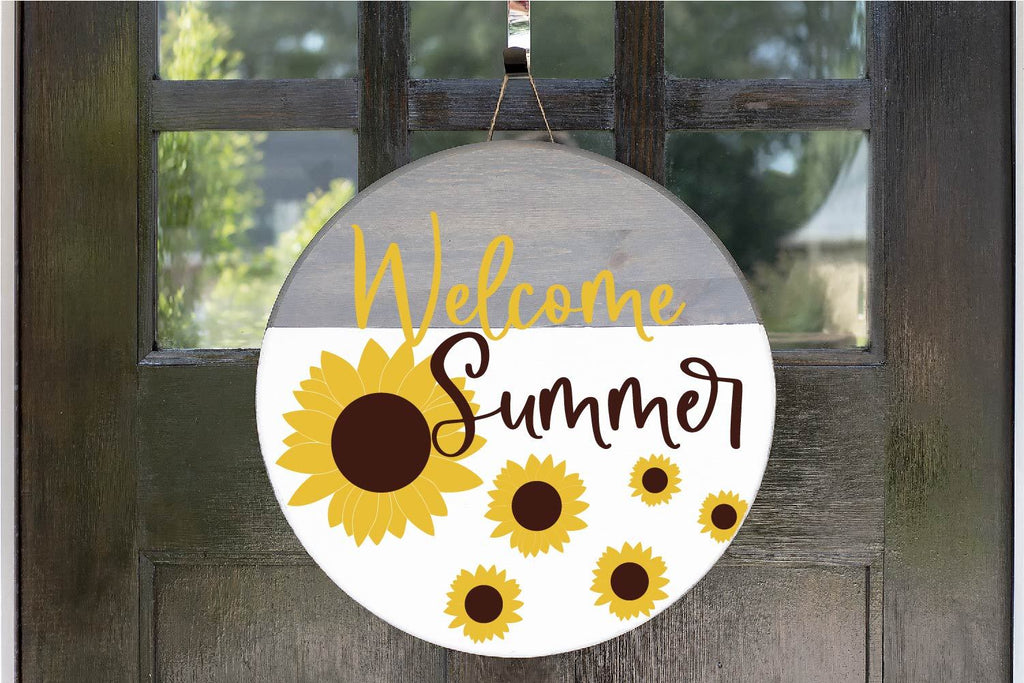 Welcome Summer Sunflower | SVG Design - So Fontsy