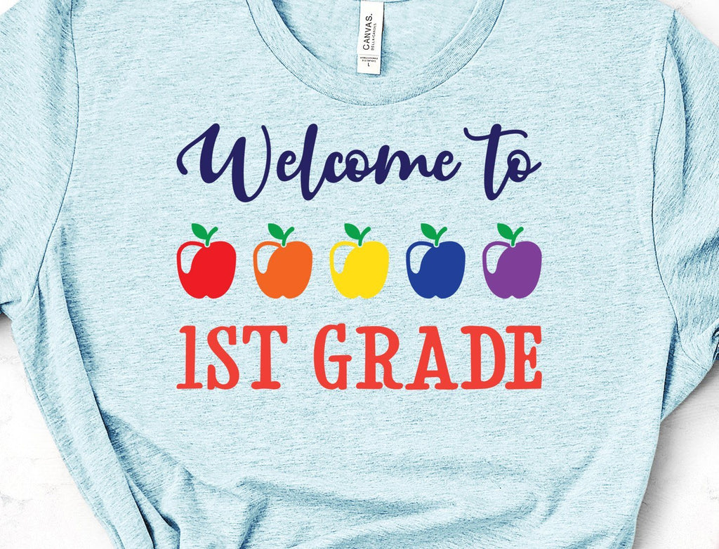 Welcome to 1st Grade Teacher School Face Mask SVG Design | So Fontsy