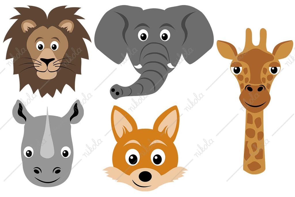 Wild Animals Bundle SVG PNG - So Fontsy