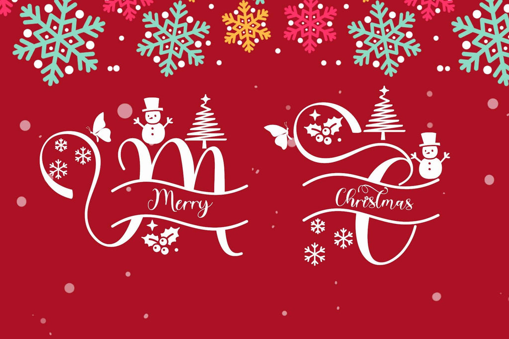 Winter Christmas Monogram - So Fontsy