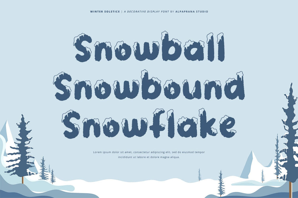 Winter Solstice - Display Font - So Fontsy