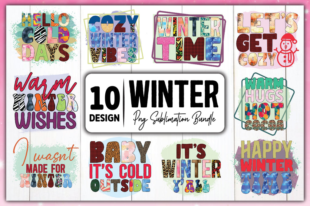 Winter Sublimation Bundle - So Fontsy