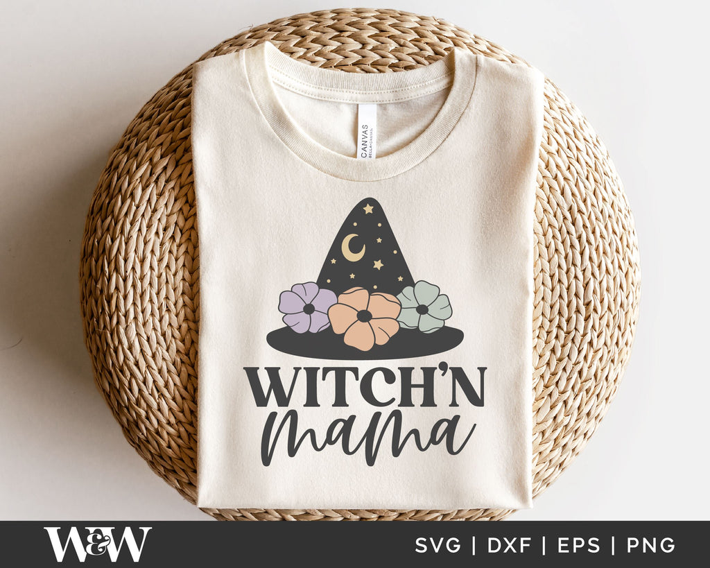 Witch'n Mama Witch'n Mini SVG | Halloween Mommy Me SVG - So Fontsy