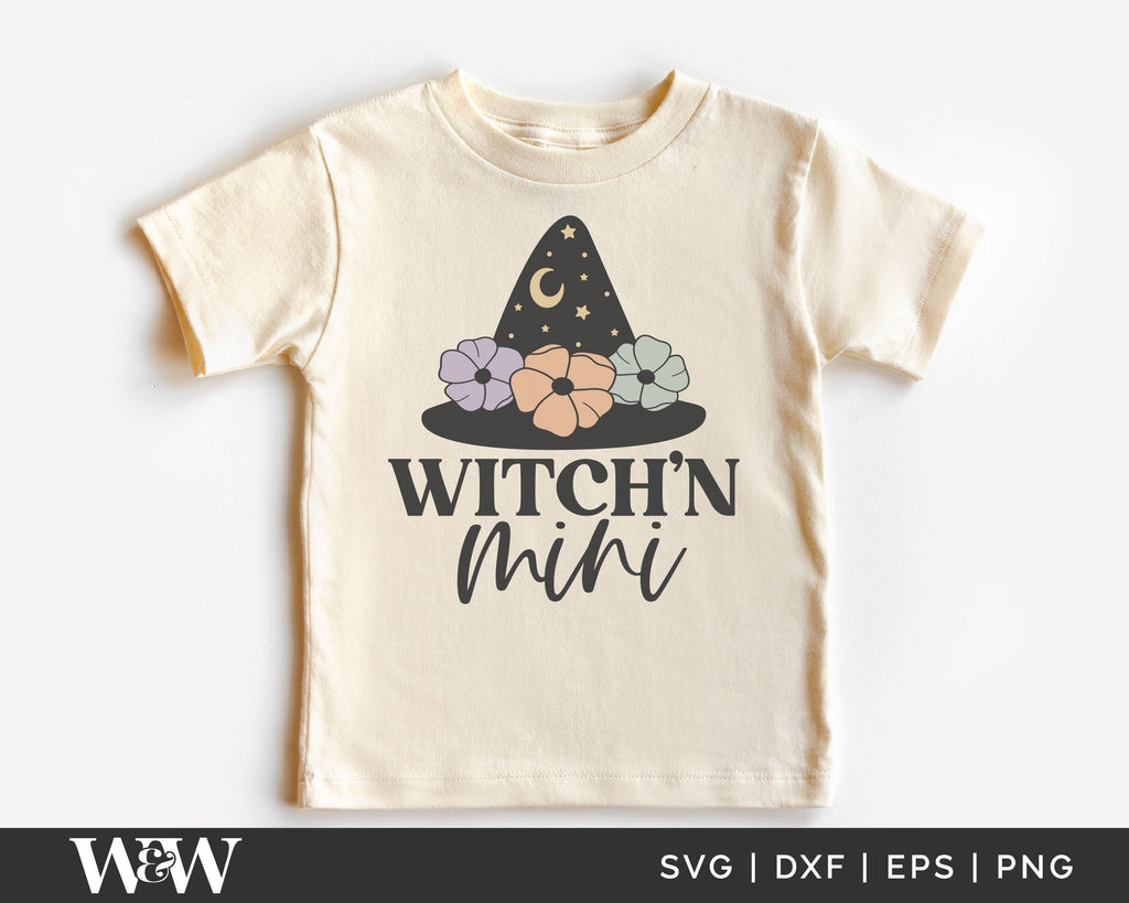 Witch'n Mama Witch'n Mini SVG | Halloween Mommy Me SVG - So Fontsy