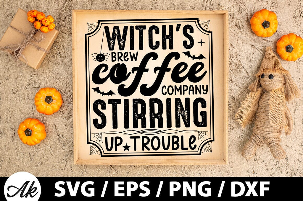 Witch's brew coffee company stirring up trouble SVG - So Fontsy