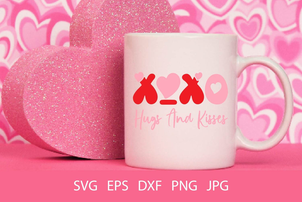 XOXO Hugs And Kisses SVG PNG - So Fontsy