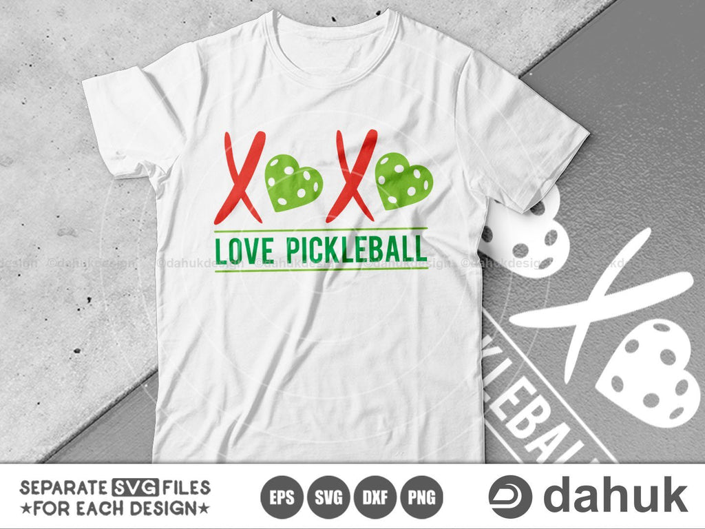 XOXO Love Pickleball SVG, Valentine's Day SVG, Valentine svg, Valentine ...