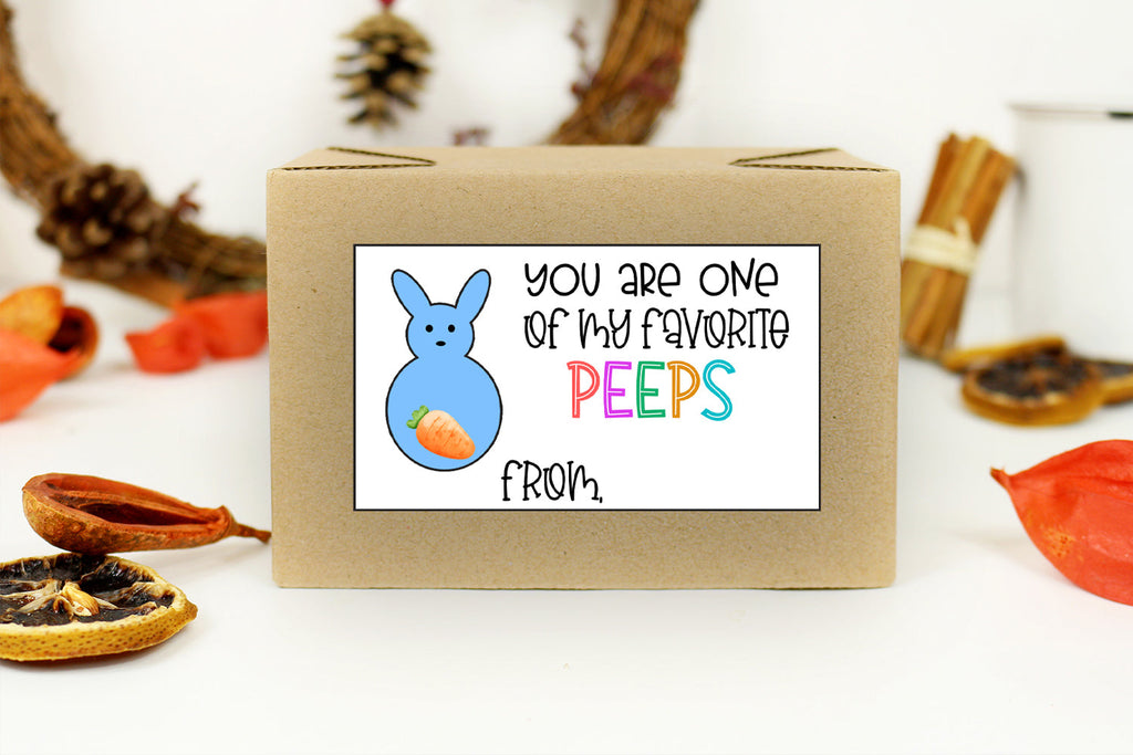 You Are One of My Favorite Peeps I Easter Gift Tags - So Fontsy