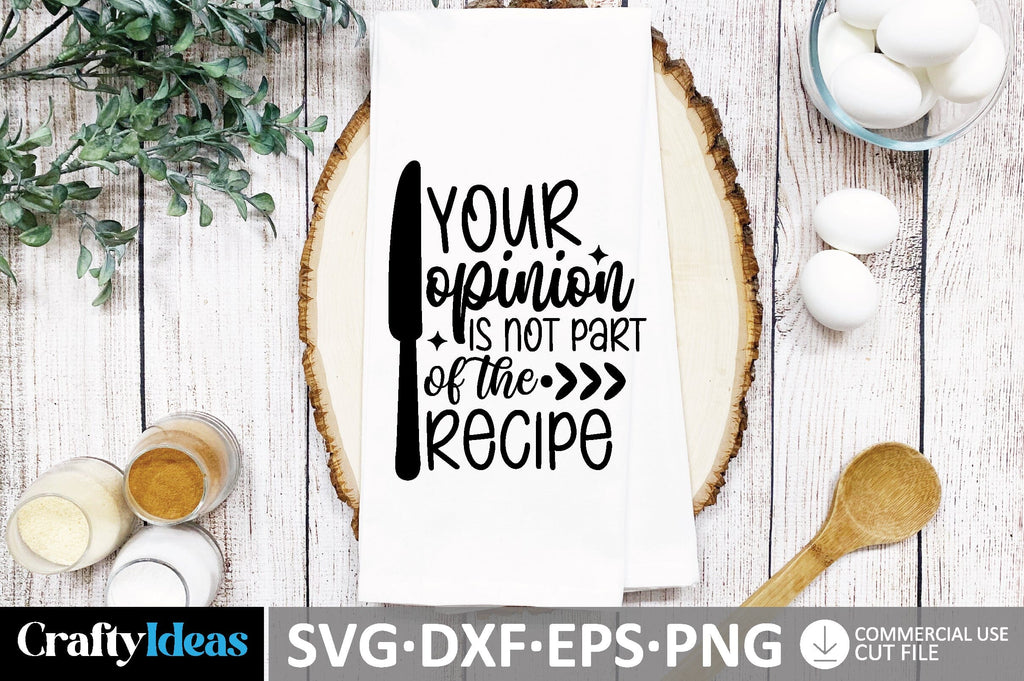 Your opinion is not part of the recipe SVG - So Fontsy