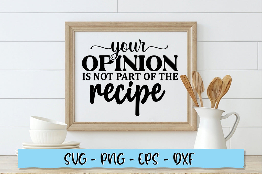 Your opinion is not part of the recipe SVG - So Fontsy