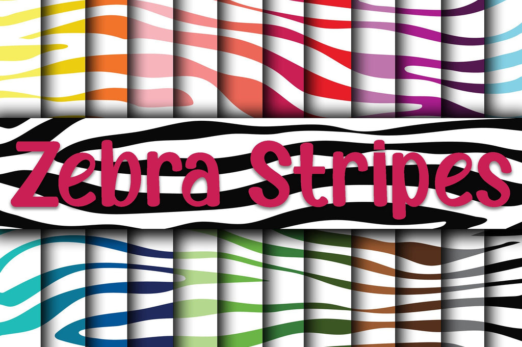Zebra Stripes Digital Papers - So Fontsy