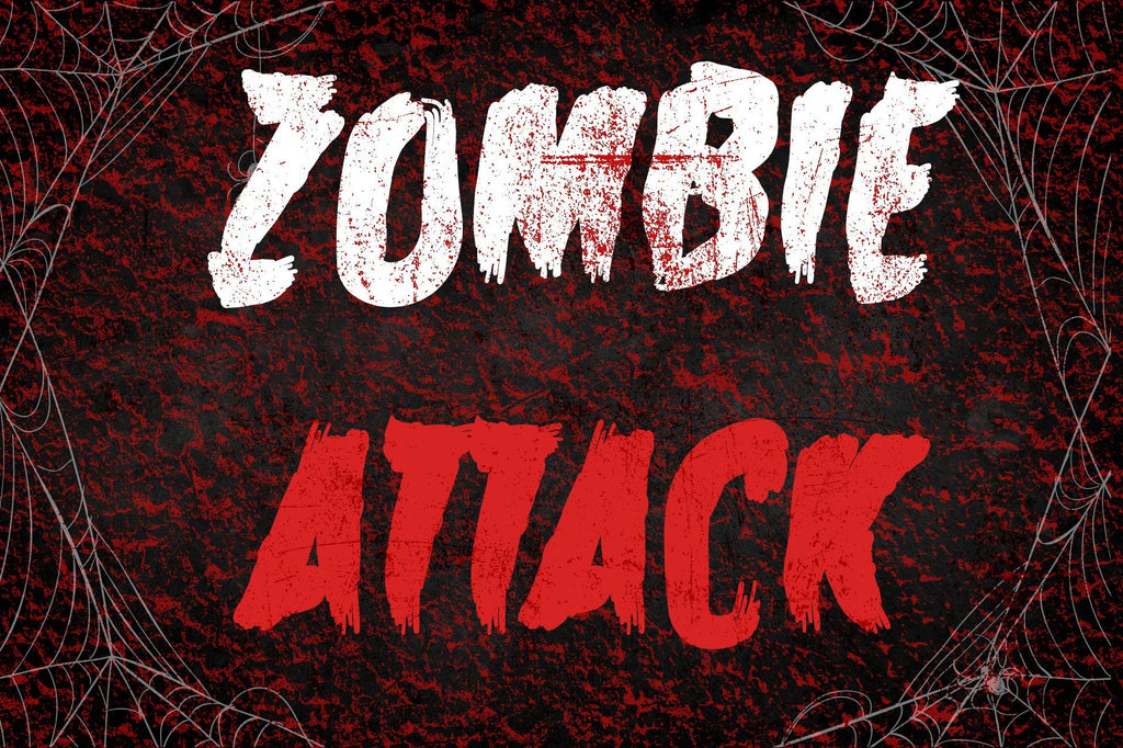 Zombie Attack Halloween Font - So Fontsy