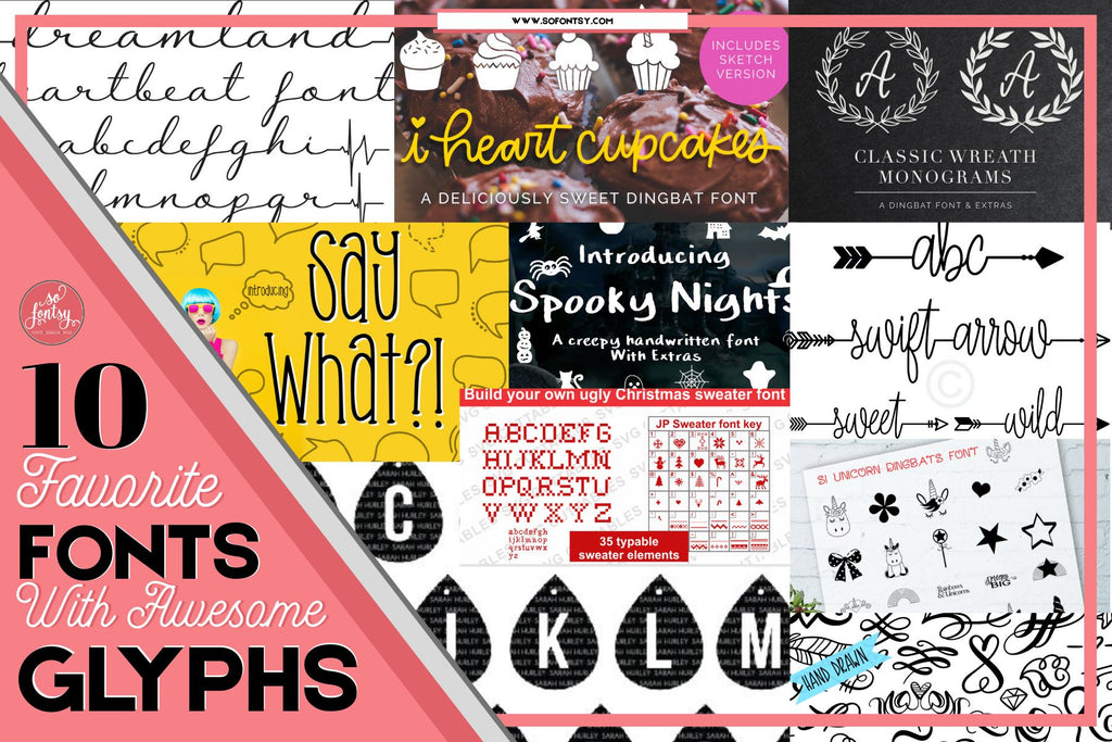 10 Favorite Fonts with Awesome Glyphs - So Fontsy