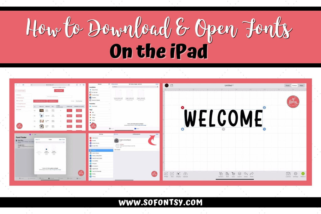 How to Download & Open Fonts on the iPad - So Fontsy