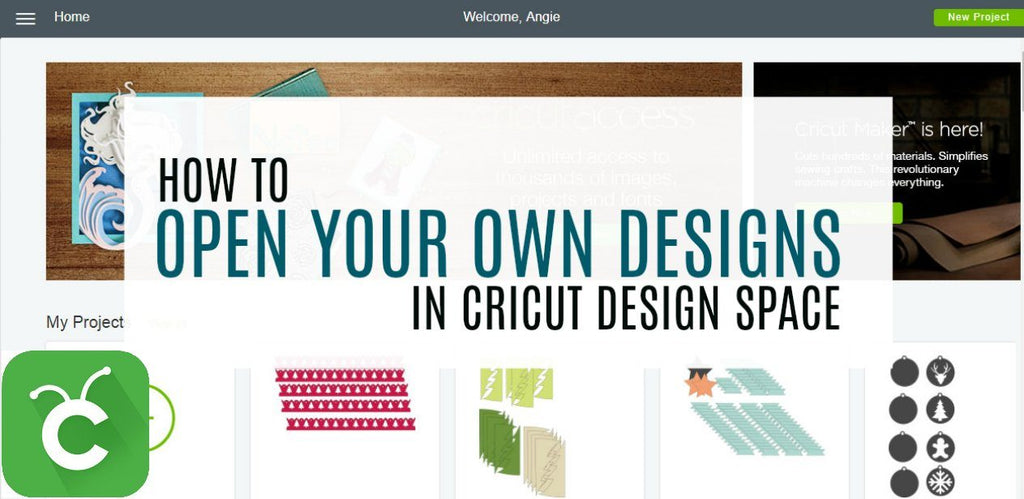 How to Open Your Own Design in Design Space to Cut with Cricut - So Fontsy