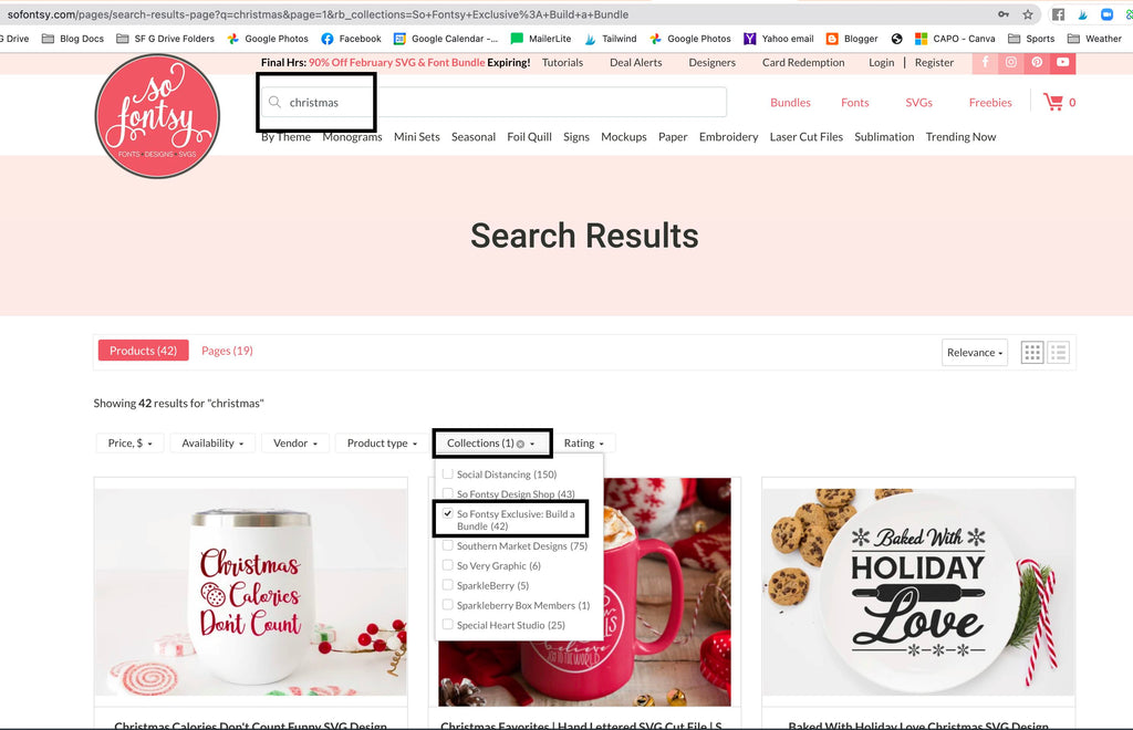 How to Search Qualifying Build a Bundle SVG Designs - So Fontsy