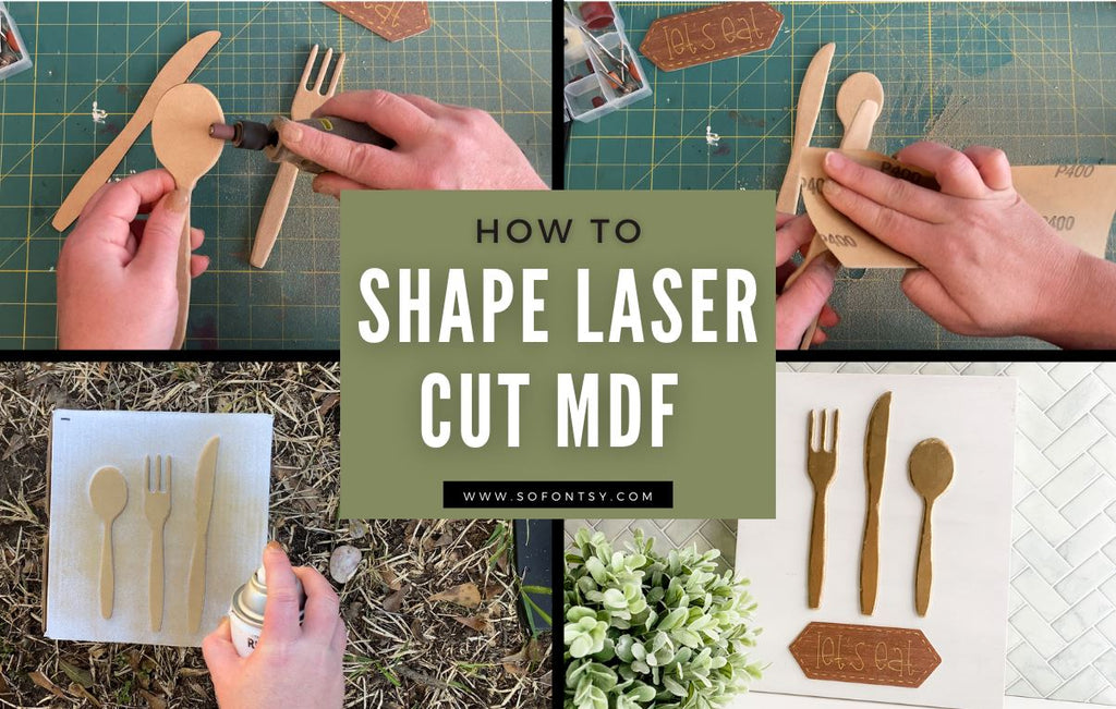 How to Shape Laser Cut MDF with a Rotary Tool | DIY Unique Kitchen - So ...