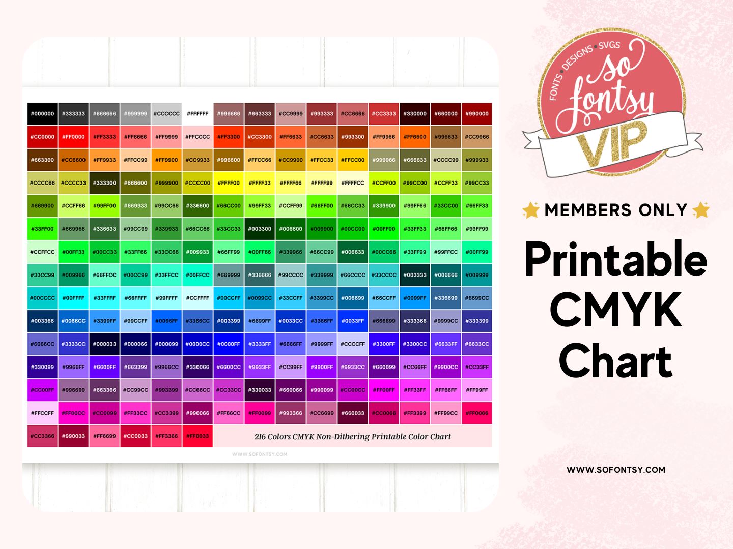 Printable Cmyk Color Chart Printable Cmyk Color Chart