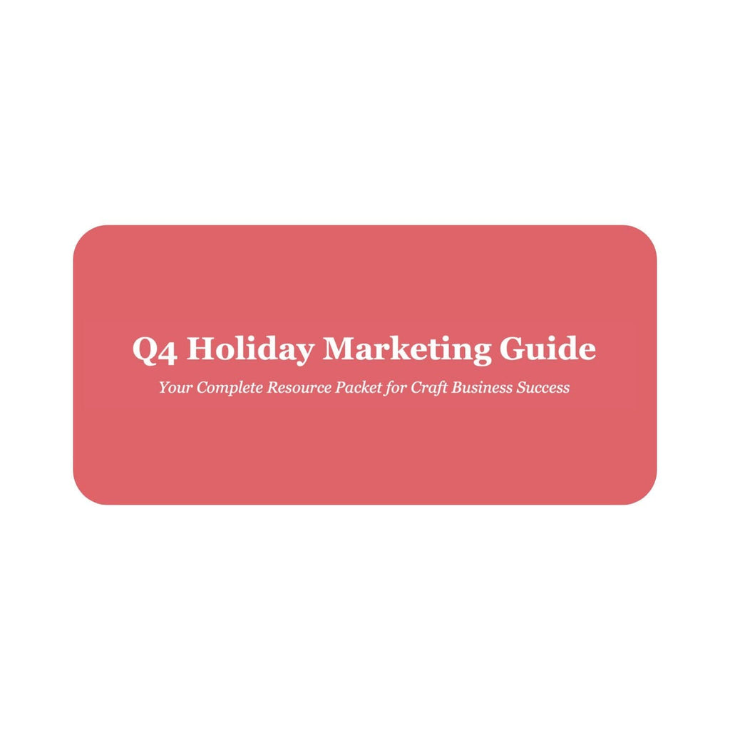 Q4 Planning Guide For Crafty Businesses - So Fontsy