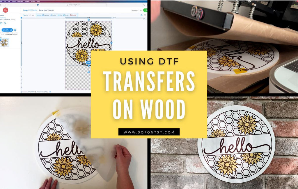 Using DTF Transfers on Painted Wood For a Custom Sign - So Fontsy