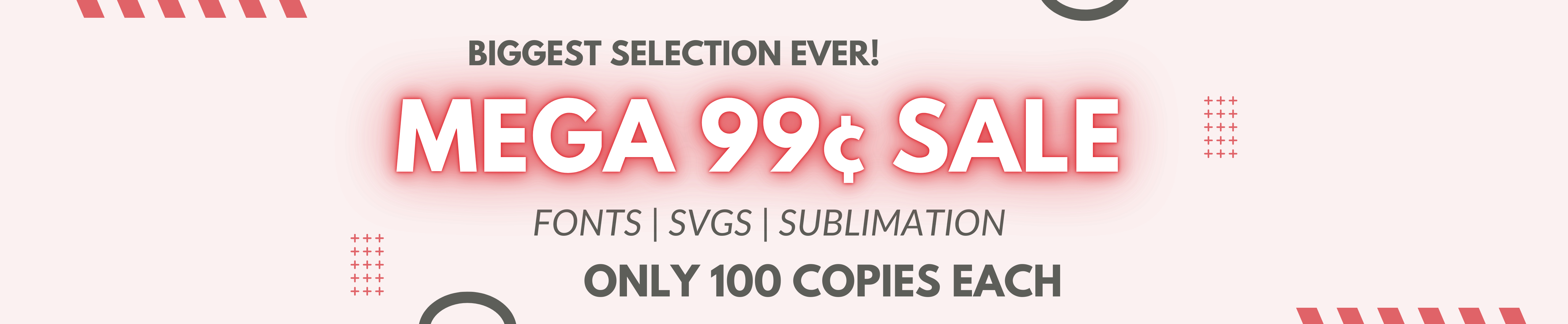 Huge 99¢ Sale | FONTS | SUBLIMATION | SVGS - So Fontsy