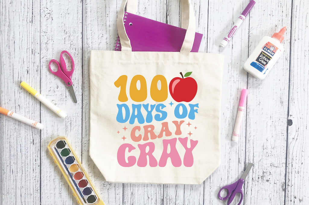 100 days of cray cray Svg Design - So Fontsy