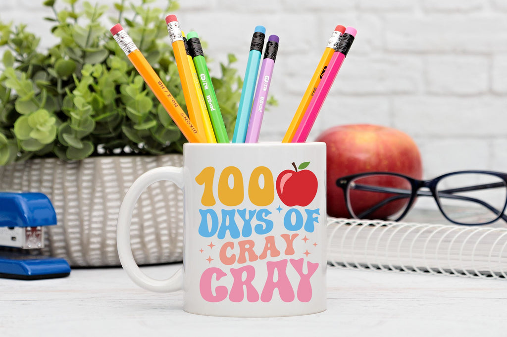 100 days of cray cray Svg Design - So Fontsy