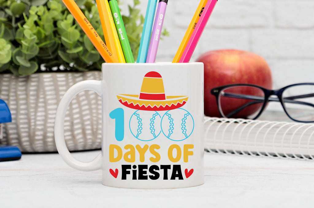 100 days of fiesta Svg Design - So Fontsy