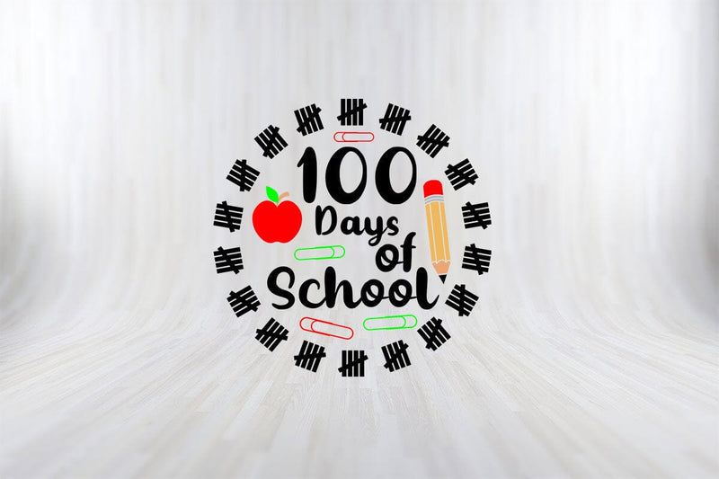 100 DAYS OF SCHOOL Funny 100 Day's School SVG PNG Craft Cut File - So ...