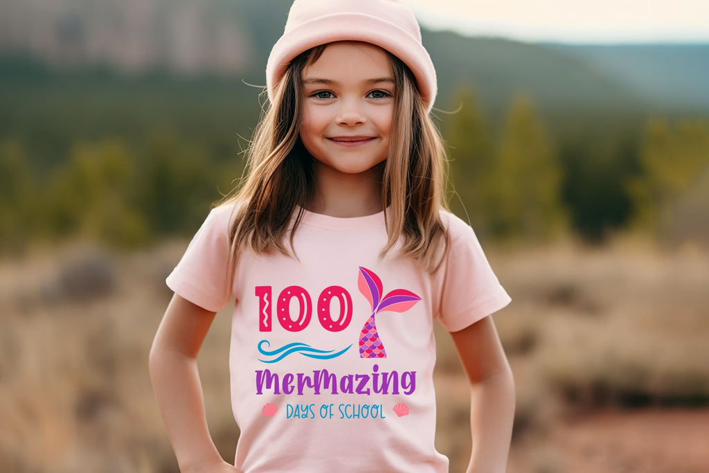 100 Mermazing Days SVG | Mermaid SVG | School Shirt Design - So Fontsy