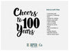100 Years SVG PNG Cut EPS File - So Fontsy