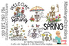 12 Spring Skeletons | Skeleton Clipart | Spring Clipart | Spring ...