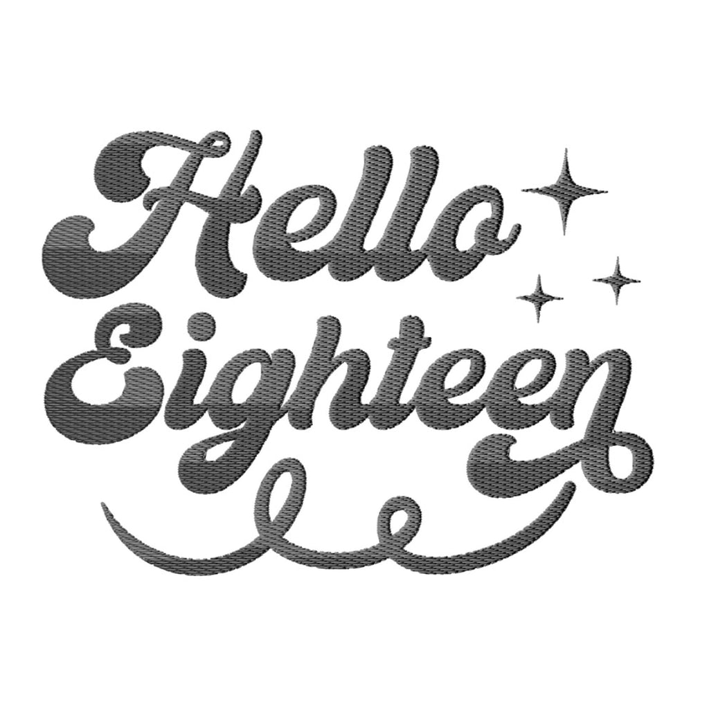 18th Birthday Embroidery Designs Bundle - 6 Designs, 18th Birthday ...