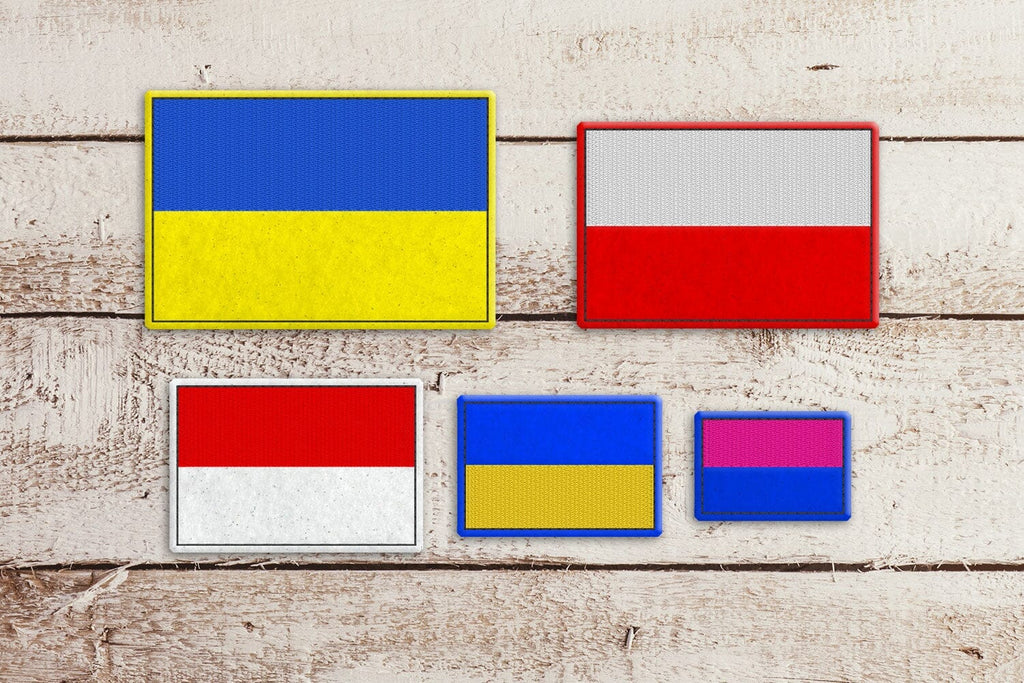 2 Color Horizontal Stripe Flag Feltie ITH Applique Embroidery - So Fontsy