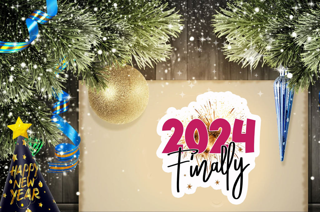 2024 finally Sticker Design - So Fontsy