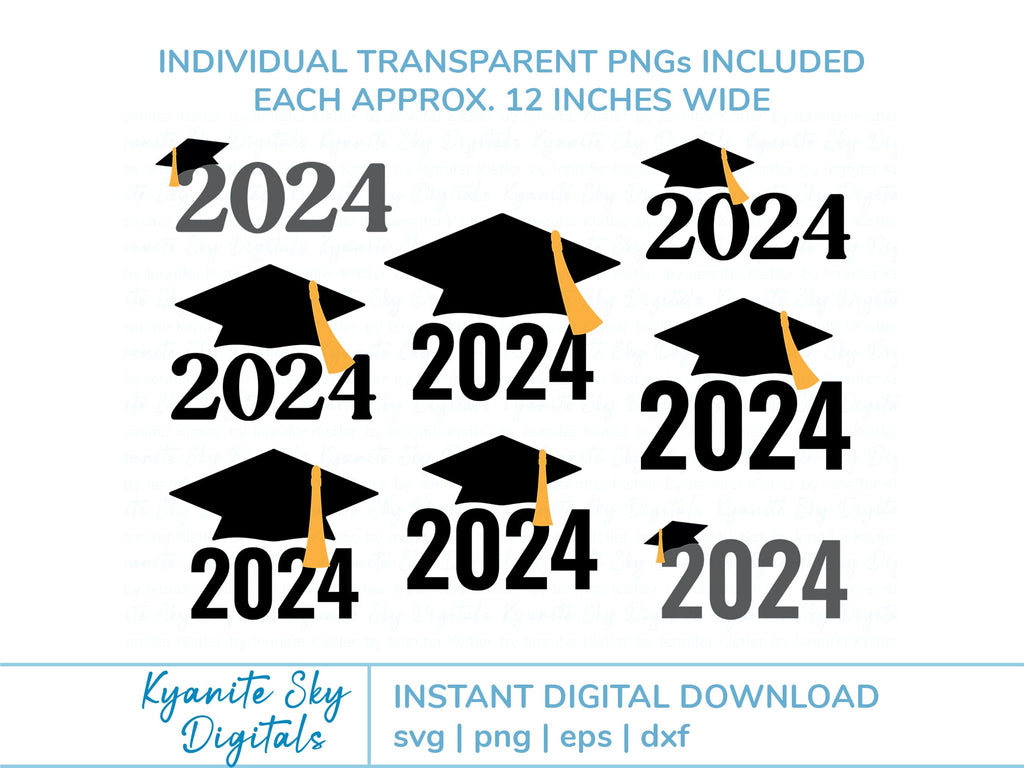 2024 Graduation Cap Tassel Designs - So Fontsy