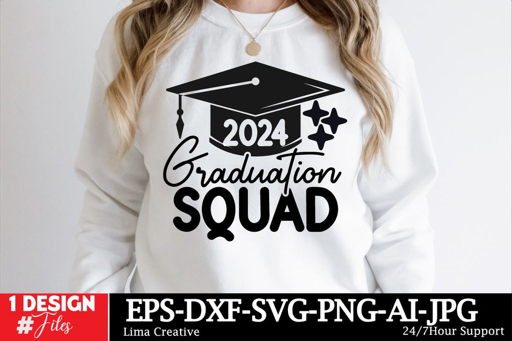 2024 Graduation Squad SVG Cut File - So Fontsy