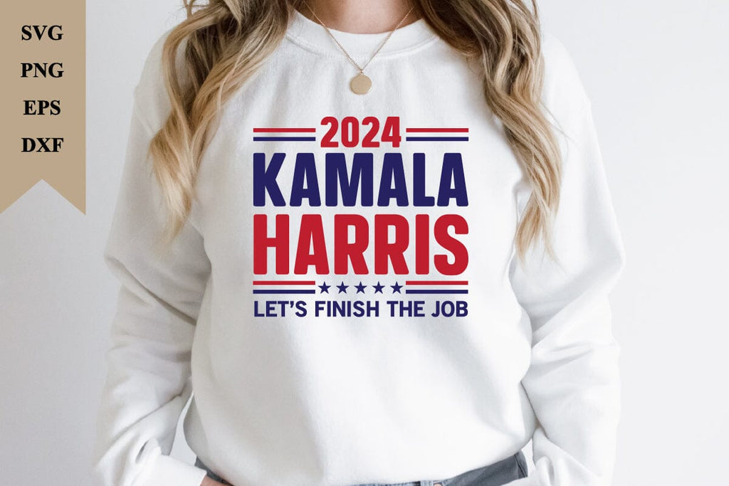 2024 Kamala Harris Let's Finish The Job Shirt, President Kamala Harris ...