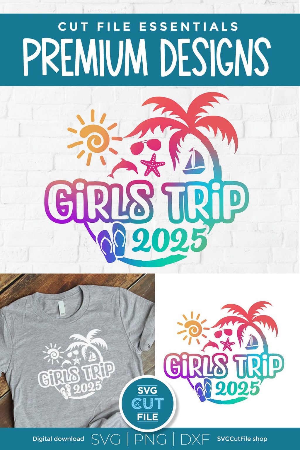 2025 Girls Trip svg - Girls Cruise Vacation Design - So Fontsy